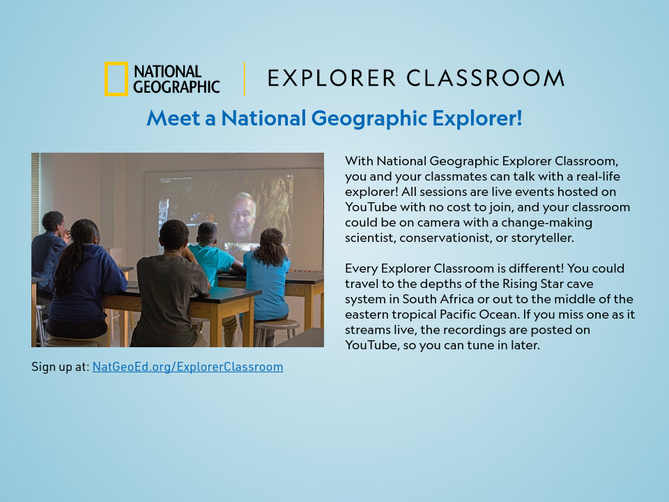 Explorer Classroom - Adventurer March 2019