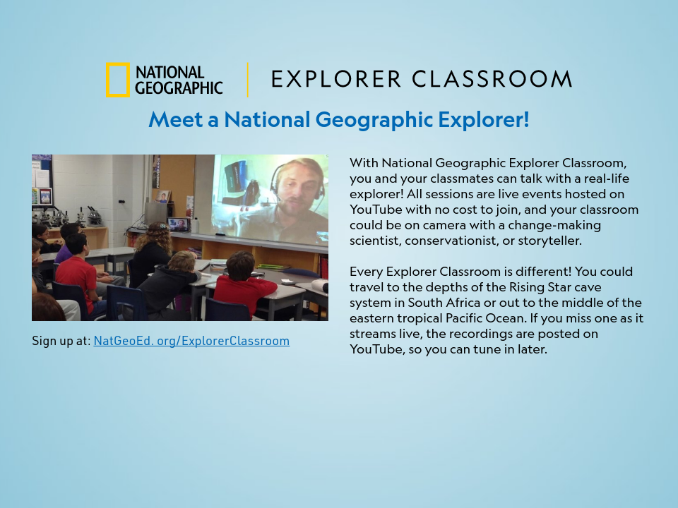 Explorer Classroom - Adventurer October 2018