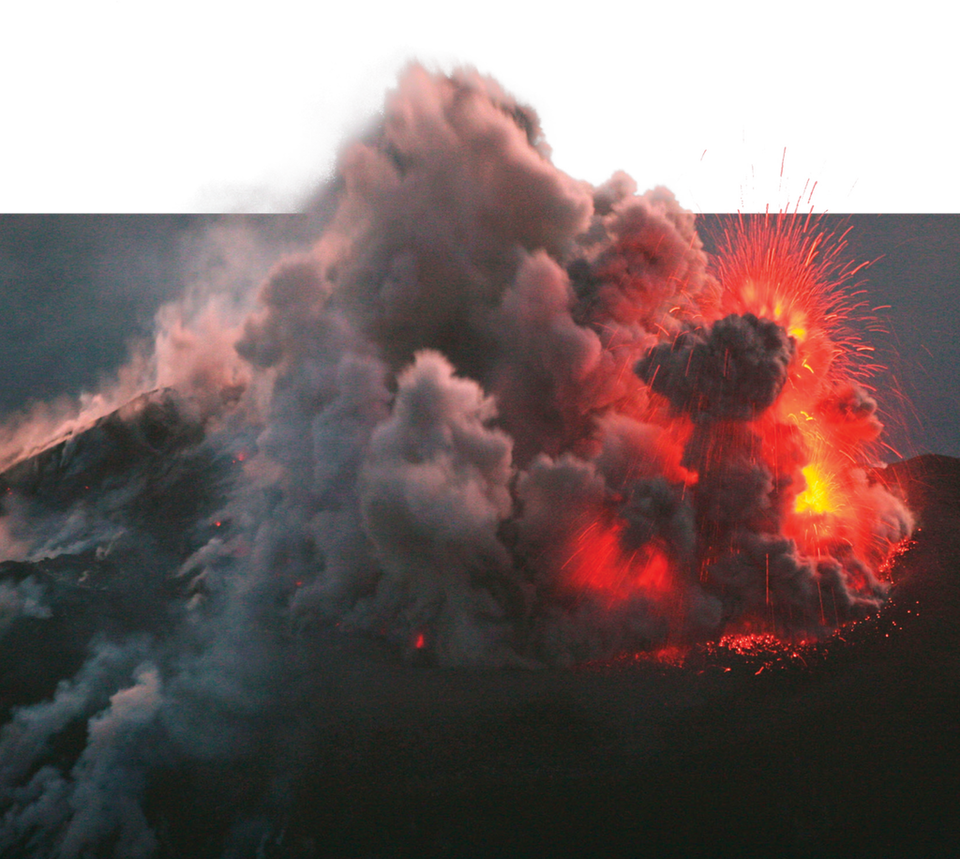 enormous eruptions