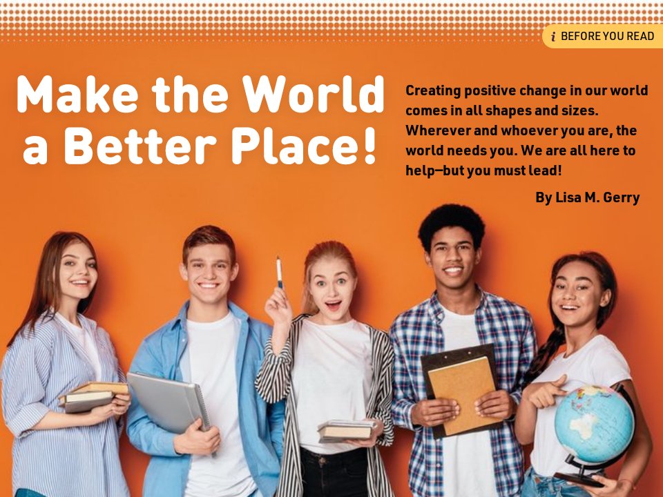 Make the World a Better Place! - Pathfinder November/December 2020