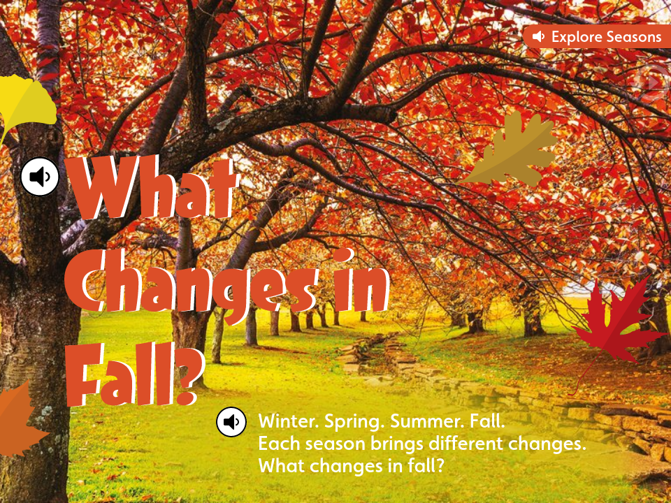 What changes in fall - Voyager October 2018